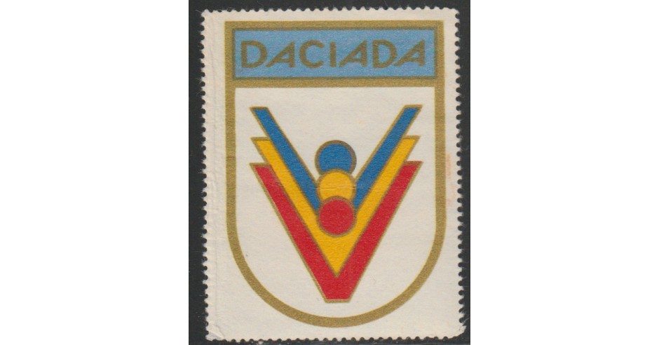 1978 Romania - Vigneta prima editie DACIADA, vinieta sportiva in ...