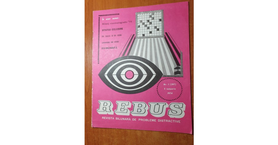 Revista rebus 5 ianuarie 1974-doar un rebus completat | Okazii.ro