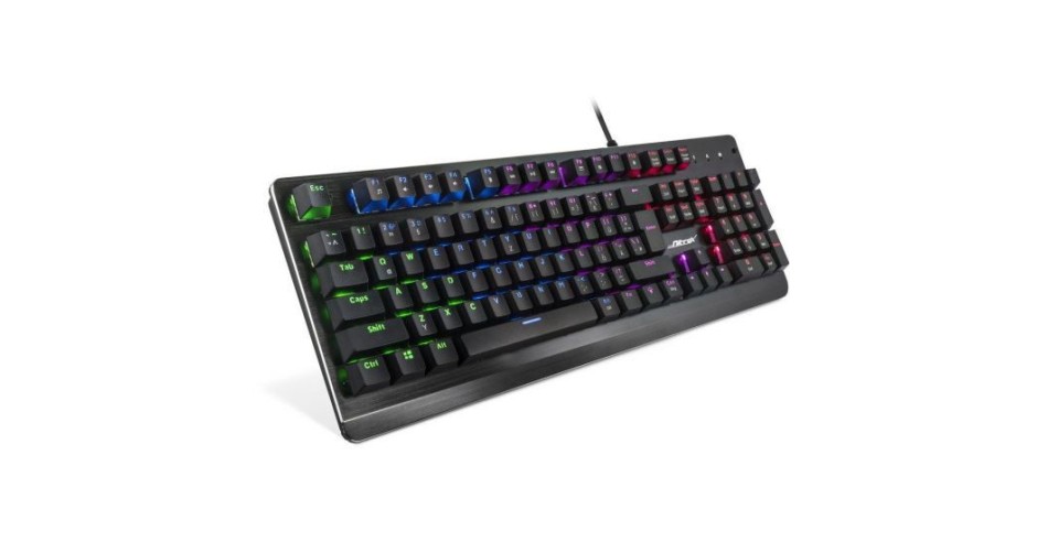 Tastatura gaming mecanica Inter-Tech Nitrox NK-2000ME neagra iluminare ...