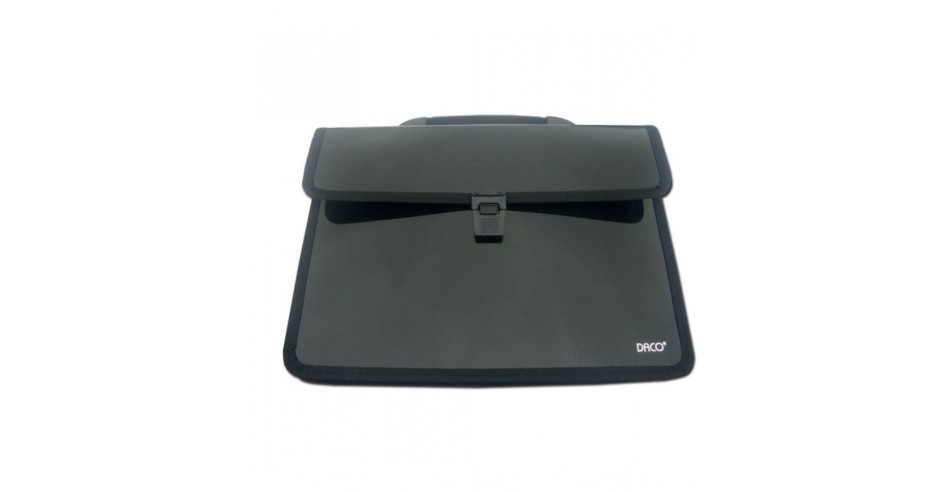 Mapa Plastic DACO, 332x235x90 mm, 2 Compartimente si Maner, Neagra ...