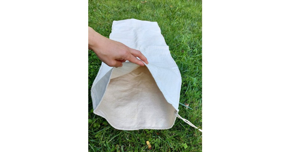 ** Sac mare panza de canepa tesuta, vechi, vintage, 50cmx120cm ...