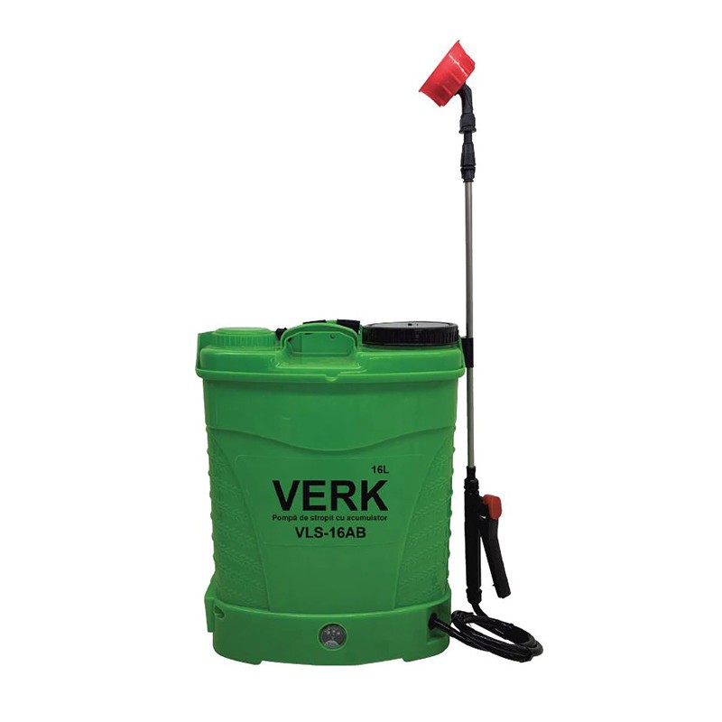 Vermorel cu acumulator Verk, 8 Ah, 12V, 16 l, polipropilena, accesorii ...