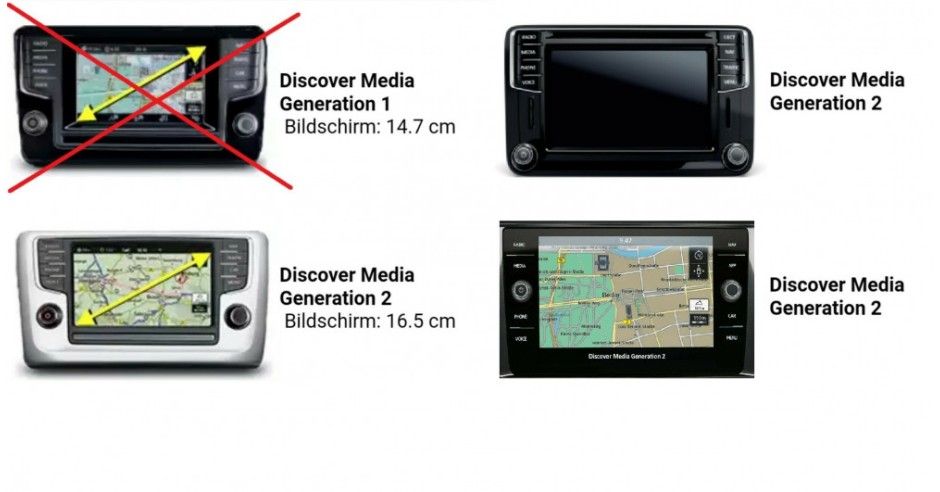 Volkswagen DISCOVER MEDIA 2 v16 2023 SD CARD Harta Navigatie originala ...