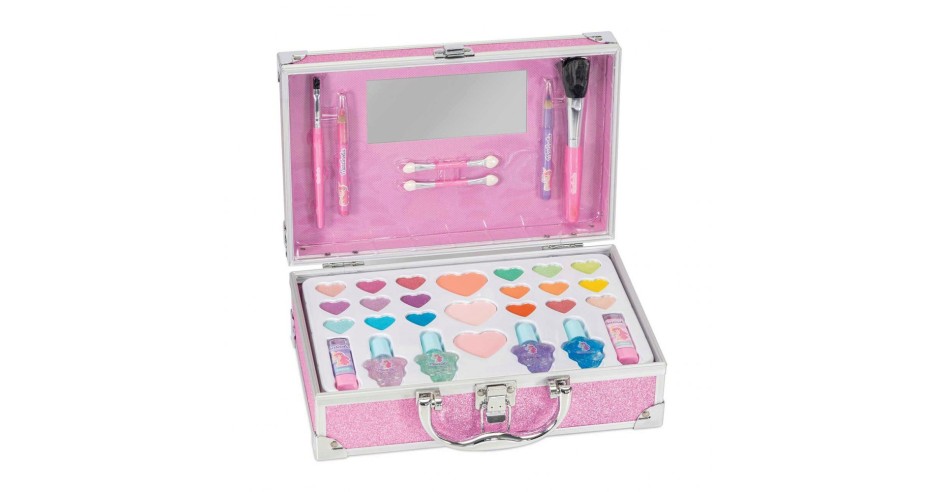Trusa metalica cu accesorii pentru unghii si machiaj, Unicorn Perfect ... Trusa metalica cu accesorii pentru unghii si machiaj, Unicorn Perfect ...
