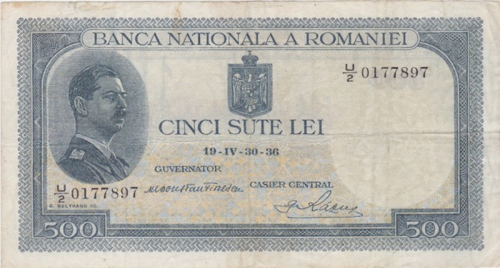 Bancnota Romania 500 Lei 1936 VF | Okazii.ro