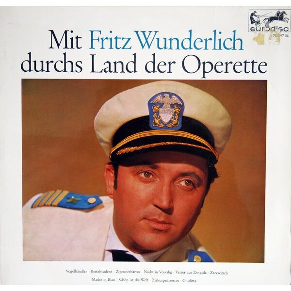 Vinil Fritz Wunderlich – Mit Fritz Wunderlich Durchs Land Der Operette ...