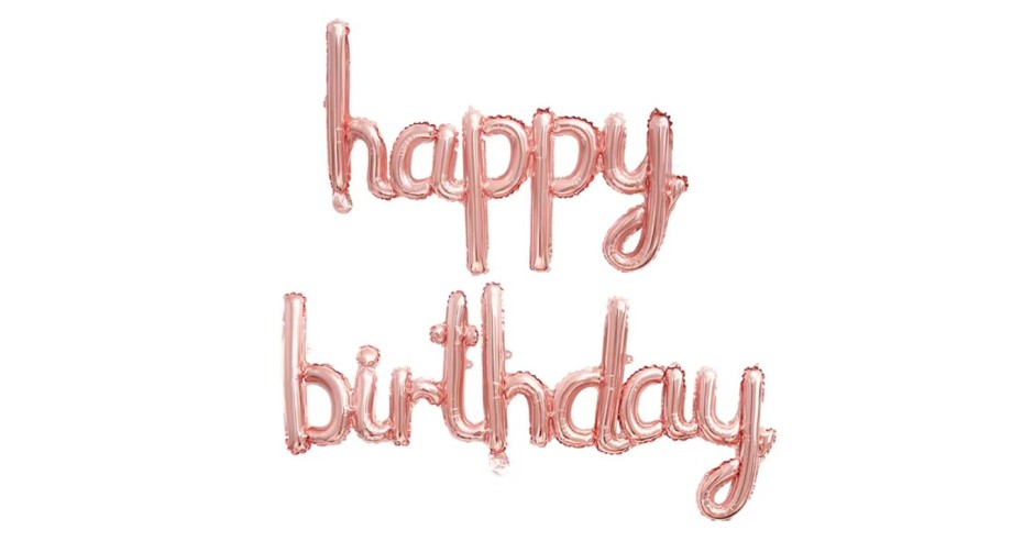 Set baloane din folie metalizata, flippy, model happy birthday, 45x85 ...