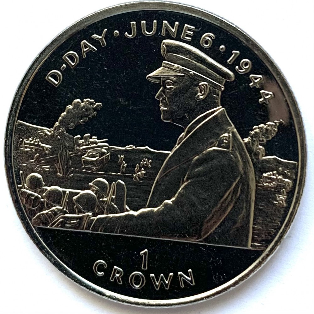 INSULA MAN 1 CROWN 1994,( 50TH ANNIVERSARY - D - DAY. GENERAL ...