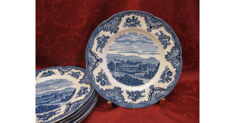 SET FARFURII PORTELAN ENGLEZESC JOHNSON BROS DECOR CU CASTELE 20 CM 6 ...
