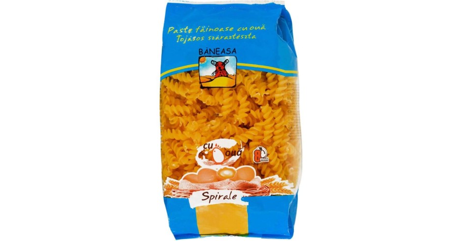 Paste Fainoase cu Ou Baneasa Spirale, 400 g, Paste Baneasa cu Oua ...