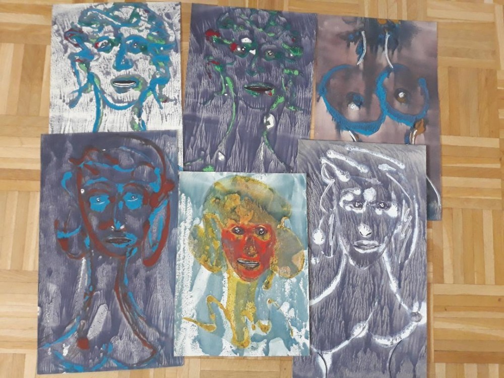 TIMISOARA LOT 6 ACUARELE PATERA ROBERT / TREBOR PORTRET FEMEIE | arhiva ...