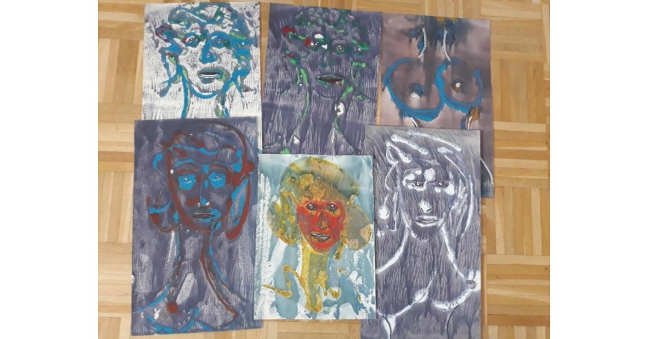 TIMISOARA LOT 6 ACUARELE PATERA ROBERT / TREBOR PORTRET FEMEIE | arhiva ...