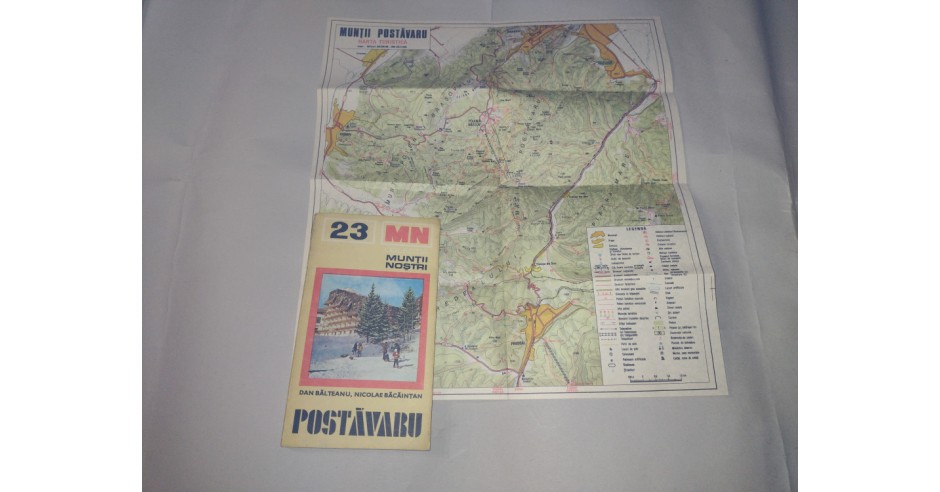 COLECTIA MUNTII NOSTRI NR.23 MUNTII POSTAVARU cu harta | arhiva Okazii.ro