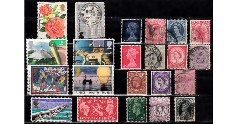 A7 T1 53 - Timbre foarte vechi - Anglia - Marea Britanie si colonii ...