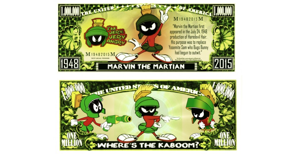 SUA = FANTASY NOTE (TJ6) = DESENE ANIMATE : MARVIN MARTIANUL - 2016 ...