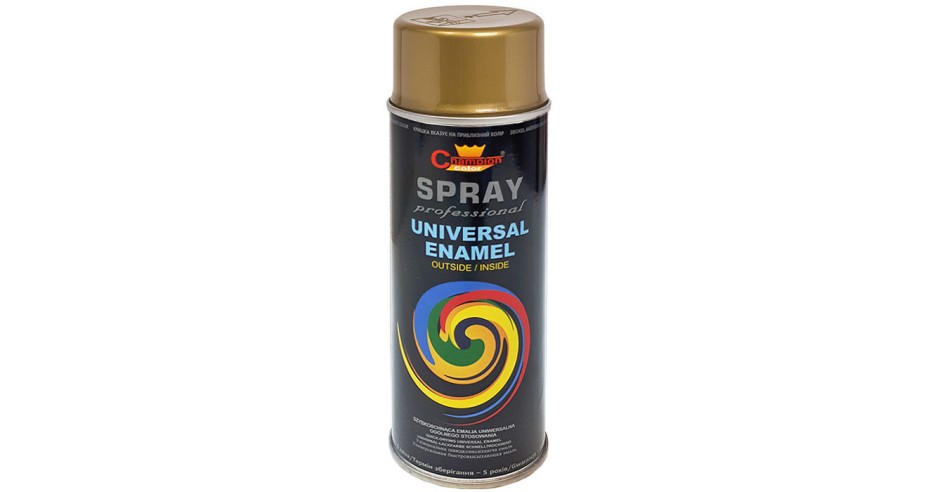 Spray vopsea Profesional CHAMPION RAL Auriu Metalic 24kR 400ml | arhiva ...