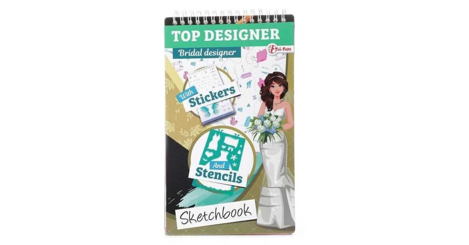 Carte de colorat Top Designer cu stickere si sabloane incluse Toi-Toys ...