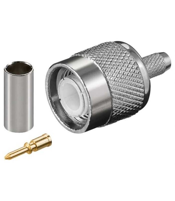 Mufa TNC tata cu sertizare pentru cablu RG58 Goobay | Okazii.ro