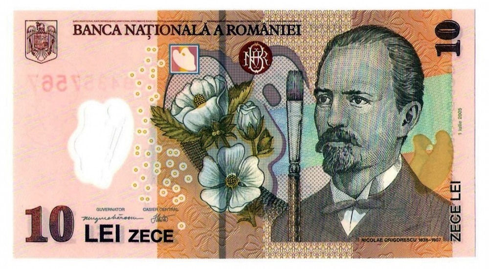 ROMANIA - 10 Lei 2006 Necirculata . Bancnota din polymer UNC . Am si ...