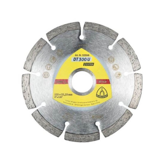 Disc Debitare cu Diamant Klingspor DT300U Extra, 125x1.6mm, Beton, Disc ...