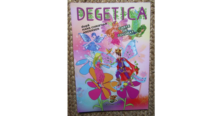 Degetica - Carte de colorat + poveste | Okazii.ro