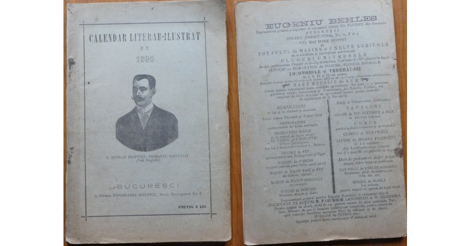 Calendar literar ilustrat pe 1895 | Okazii.ro