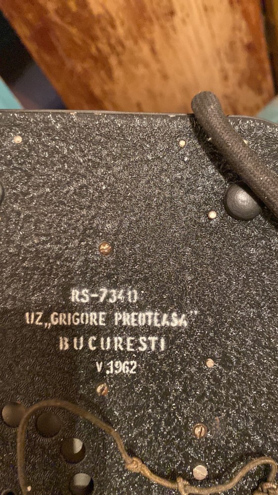 TELEFON VECHI din EBONITA,,GRIGORE PREOTEASA"1962(lipsa cablu pt ...