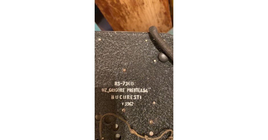 TELEFON VECHI din EBONITA,,GRIGORE PREOTEASA"1962(lipsa cablu pt ...