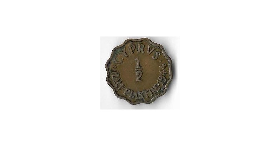 Moneda 1/2 piastre 1944 - Cipru | arhiva Okazii.ro