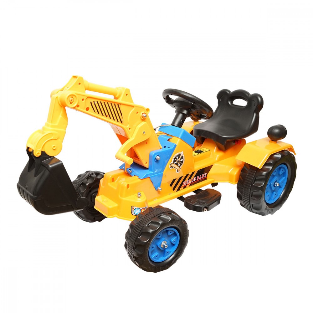 Excavator, masinuta electrica cu baterii pentru copii 3-6 ani Hello ...