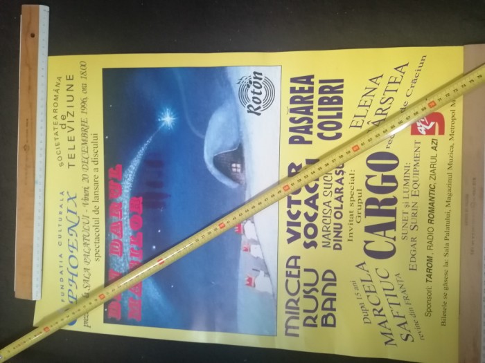 AFIS VECHI - 1996 - DIN DARUL MAGILOR - CARGO - MIRCEA RUSU , VICTOR ...