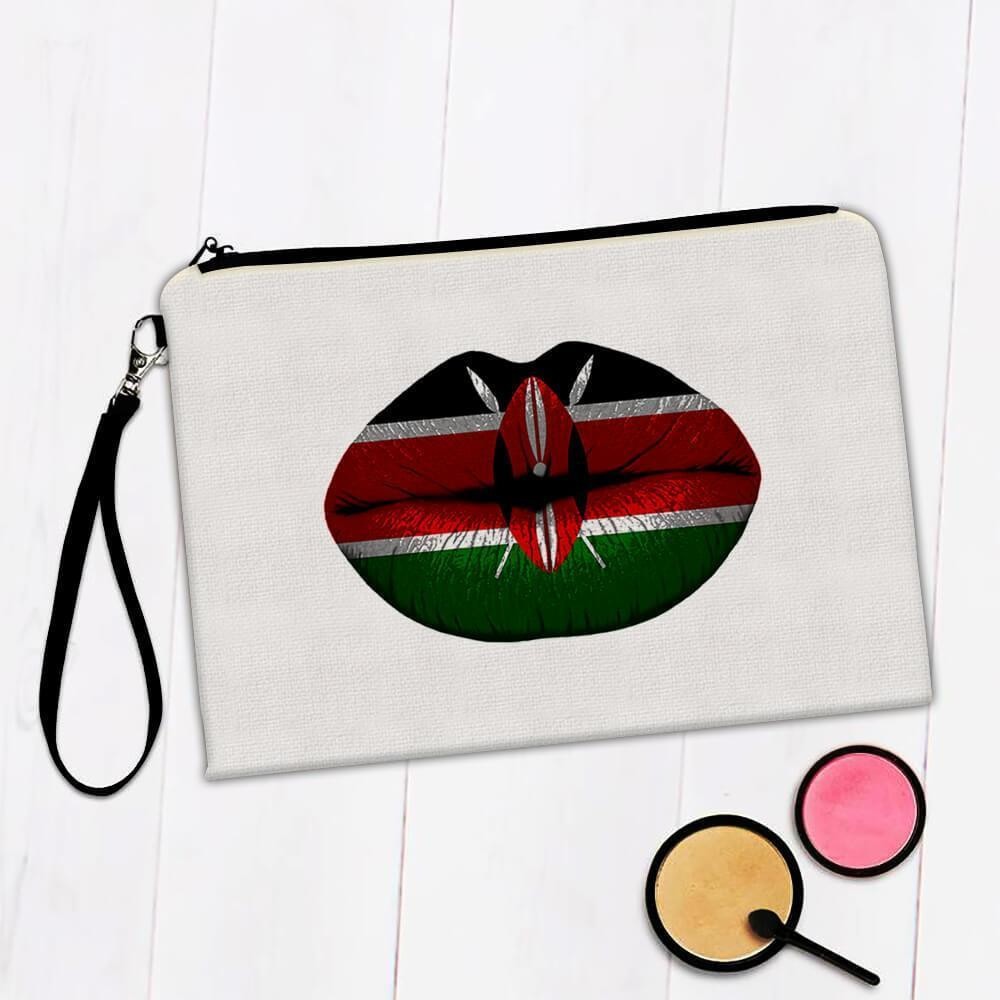 Buze Steag Kenyan : Cadou Geanta de machiaj : Kenya Expat Tara pentru ...