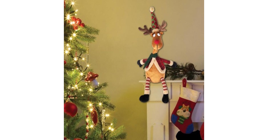 Ren de plus, canta si danseaza, design hazliu, alimentare baterii, 38cm ...