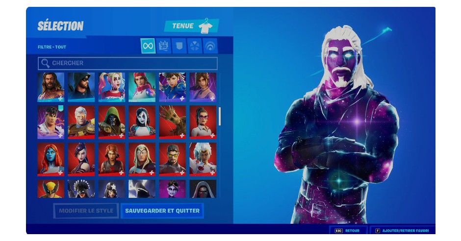 CONT Fortnite OG Galaxy+198 de skinuri minty axe etc,1800vb nu dau ...