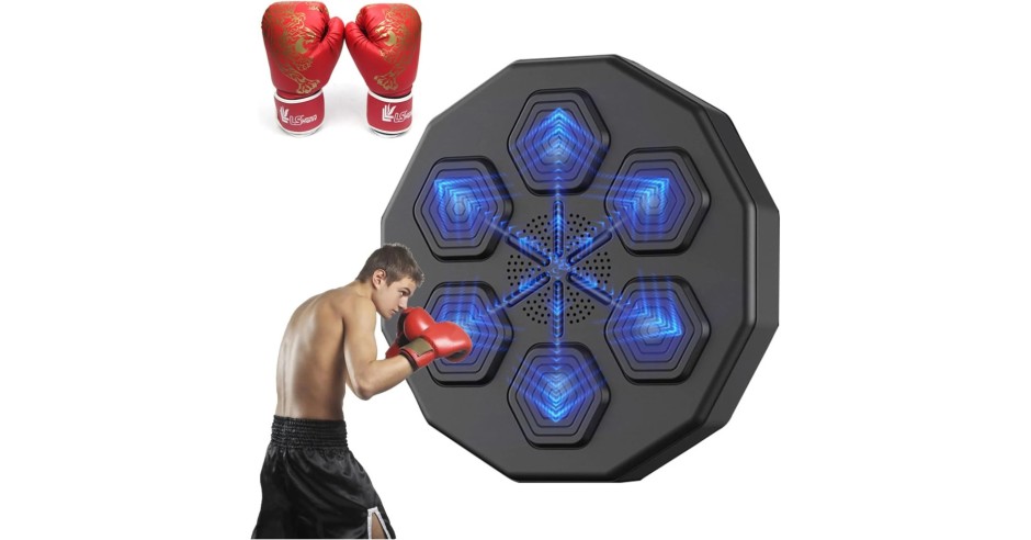 Aparat de box electronic muzical, manusi incluse | arhiva Okazii.ro