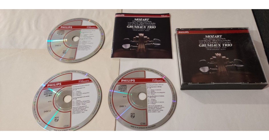 Mozart : The String Quintets / Grumiaux Trio, 3 CD Box Philips | arhiva Okazii.ro