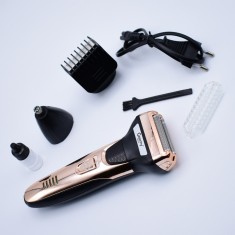 Aparat de tuns ,barbierit si trimmer cu acumulator 3in1 Geemy GM-6209 ...