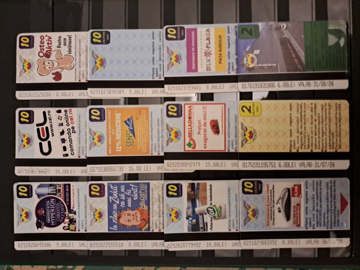 12 cartele metrou, colectie | Okazii.ro