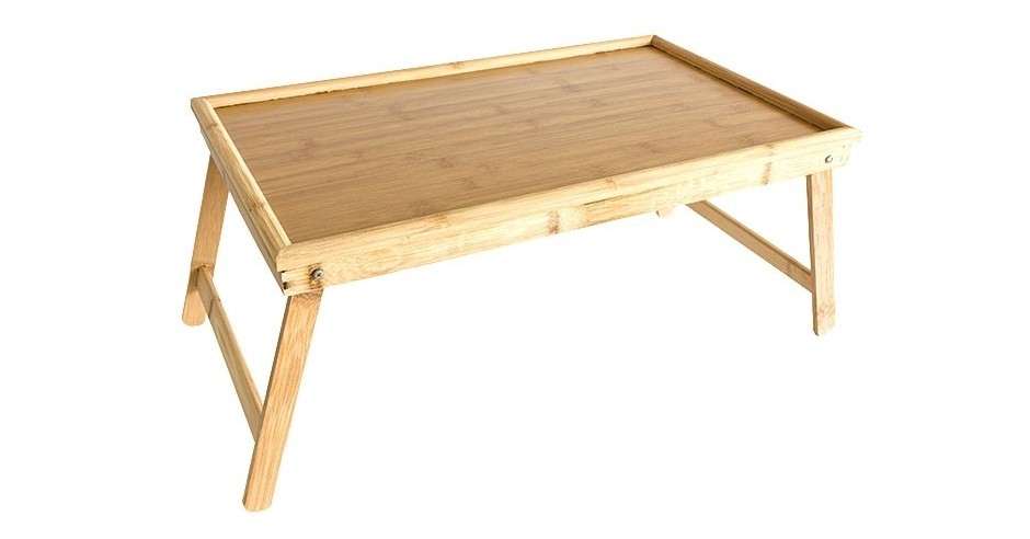 Masa din lemn pentru mic dejun sau laptop cu picioare pliabile | arhiva ...