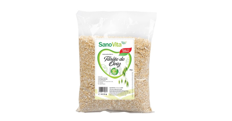 Tarate de Ovaz Sano Vita, 500g, Cereale Sano Vita, Cereale din Ovaz ...