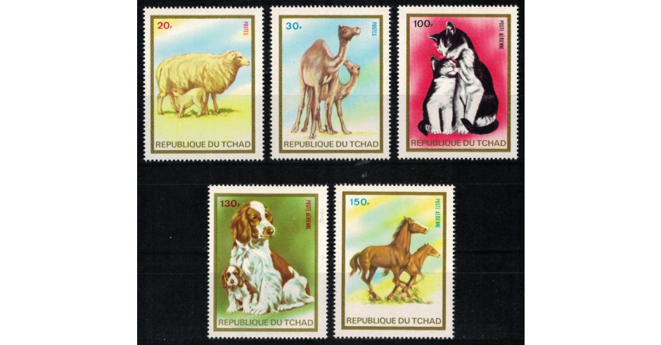 CIAD 1973 - Animale domestice / serie completa MNH, Nestampilat | Okazii.ro