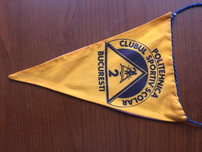 Fanion politehnica clubul sportiv scolar 2 bucuresti RSR club sport ...