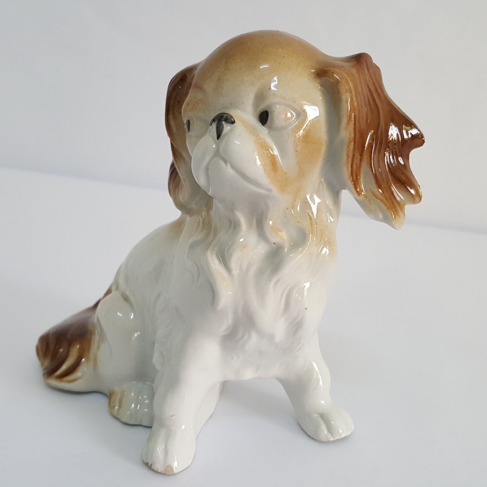 Catel, caine bibelou portelan romanesc vintage | arhiva Okazii.ro