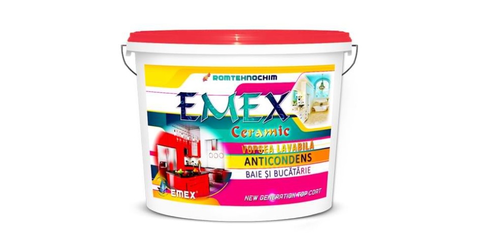 Vopsea Lavabila Anticondens ?Emex Ceramic? - Light Grey - Bid. 15 L ...