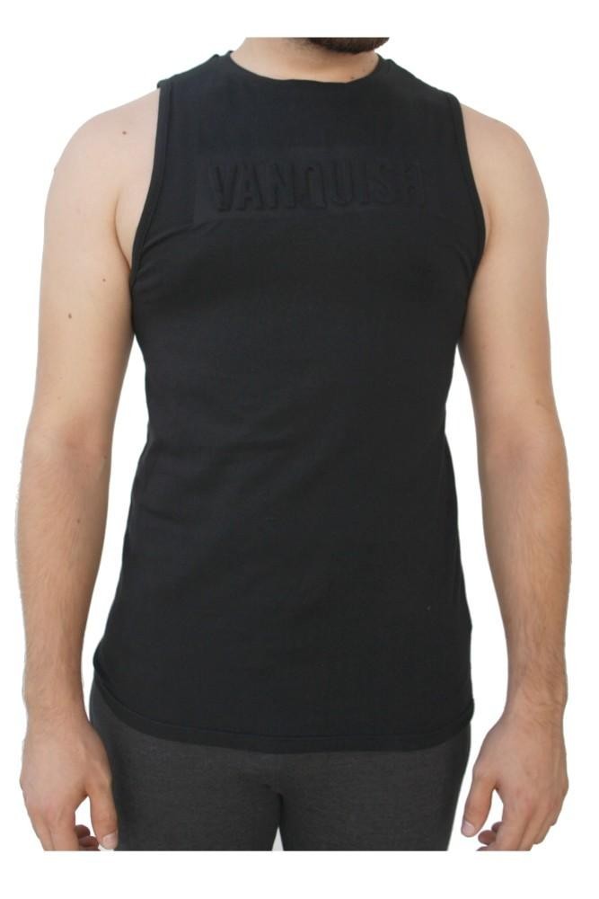 Maieu barbati Vanquish Fitness Panel Tank Negru XL | arhiva Okazii.ro