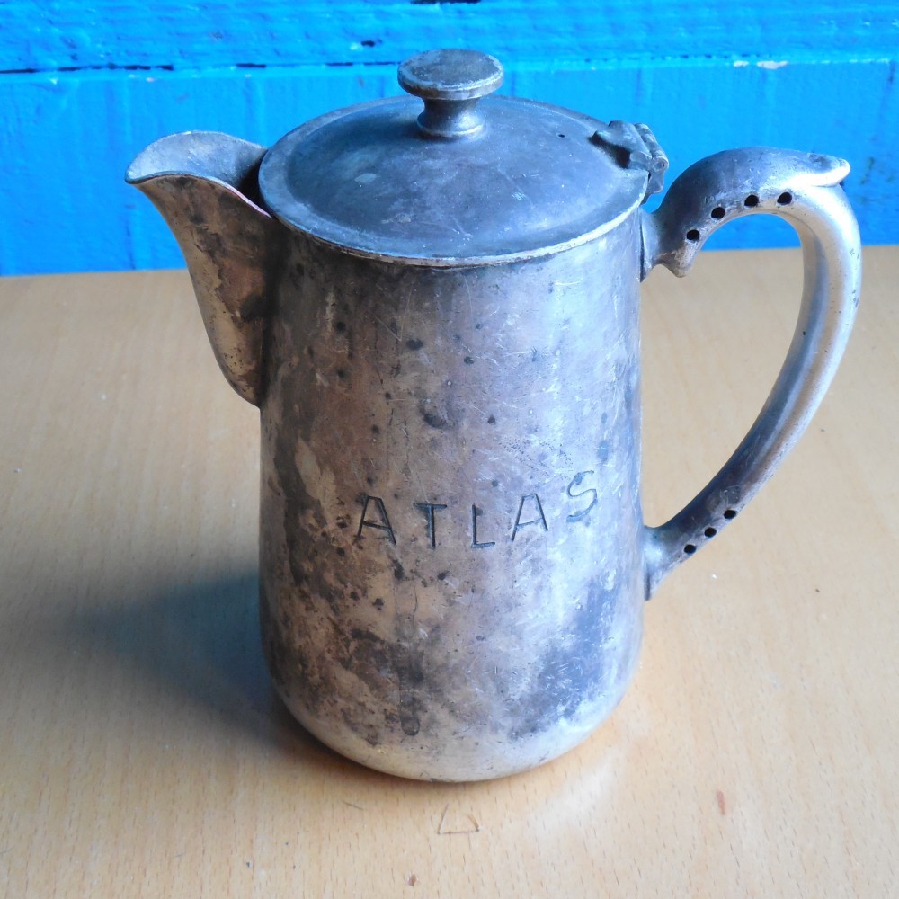 CEAINIC ENGLEZESC VECHI DIN ALAMA PLACATA CU ARGINT - VICTORIA ATLAS ...