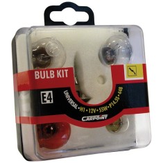 Trusa becuri auto si sigurante Carpoint cu bec halogen H1 12V 55W , 5 ...