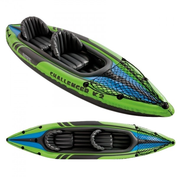 Caiac gonflabil cu pompa si vasle 351cm Challenger K2 Kayak 68306NP ...