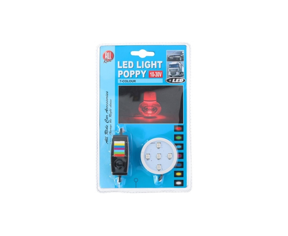 Aparat iluminat RGB LED odorizant Popy cu USB si telecomanda Cod ...