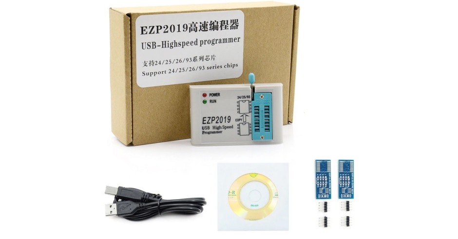 ezp2019 programator flash eeprom bios high speed 32m spi 24/25/93 BIOS 25T80 | arhiva Okazii.ro